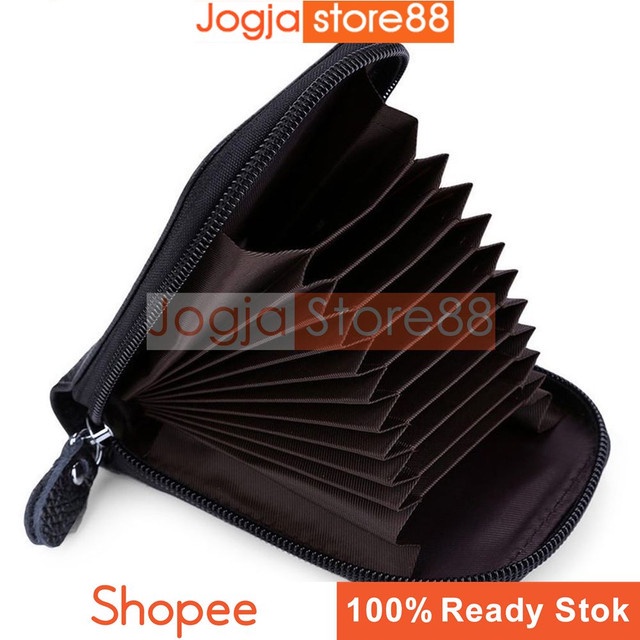 Jual Dompet Kartu Anti RFID Desain Mini Dengan 12 Komparmen Material ...
