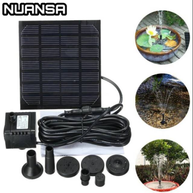 Jual Pompa Air Mancur Tenaga Surya Matahari Solar Cell Water pump Water ...