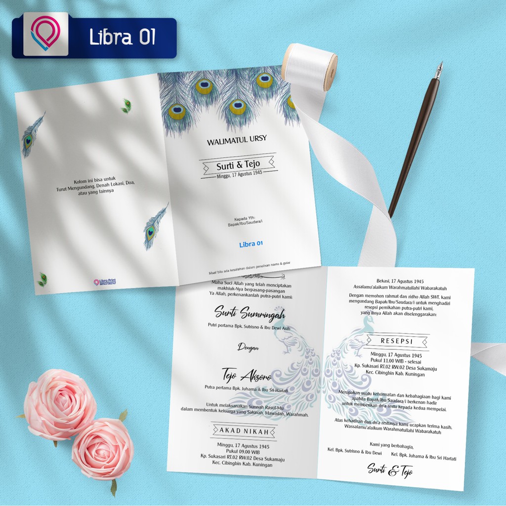 Jual Undangan Pernikahan Murah Libra 01 | Shopee Indonesia