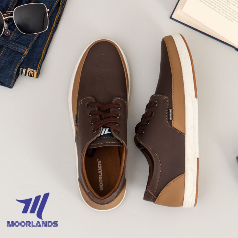 Jual MOORLANDS Original Sepatu Pria Kulit Casual Tali Sepatu Santai ...