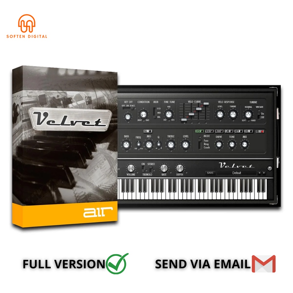 Jual AIR Music Tech VELVET v2 vsti Plugin virtual electronic piano that ...