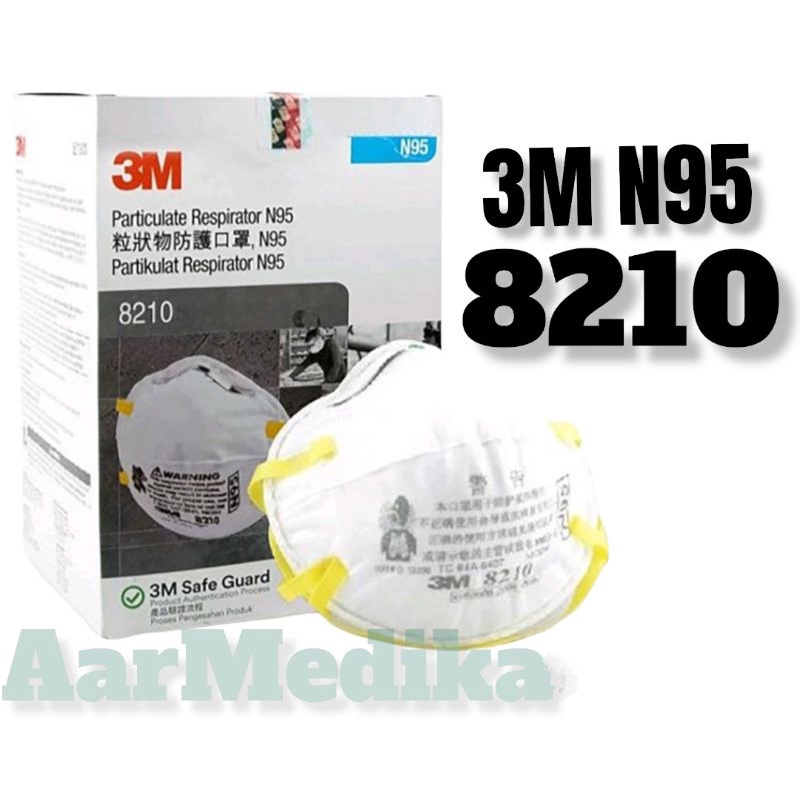 Jual 3M Masker N95 8210 Isi 20pcs (1 box) | Shopee Indonesia
