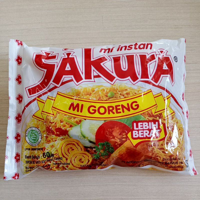 Jual MI INSTANT SAKURA MI GORENG / MIE GORENG SAKURA | Shopee Indonesia
