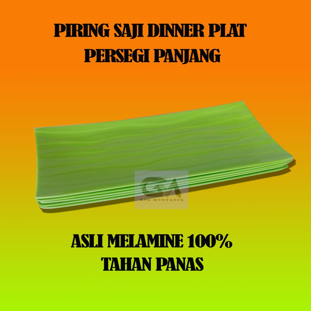 Jual PIRING SAJI MELAMINE PERSGI PANJANG DINNER PLAT SNI TAHAN PANAS ...