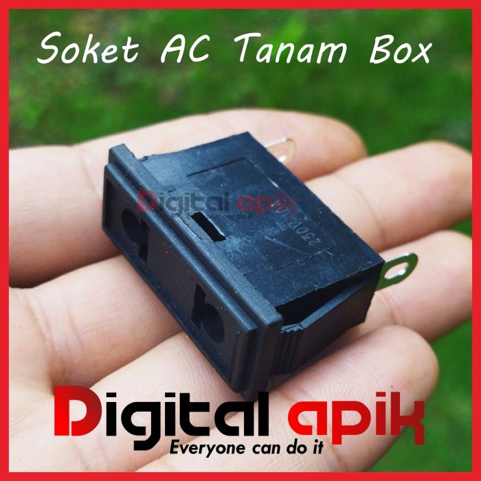 Jual Soket AC Tanam Box Colokan Steker 2 Lubang Stop Kontak Stavolt ...