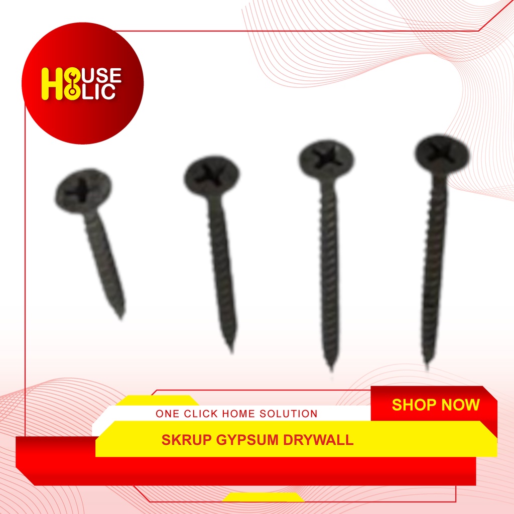 Jual Skrup Gypsum Gipsum Drywall / Skrup Hollow 6 × 1" Inch Per 10 Pcs ...