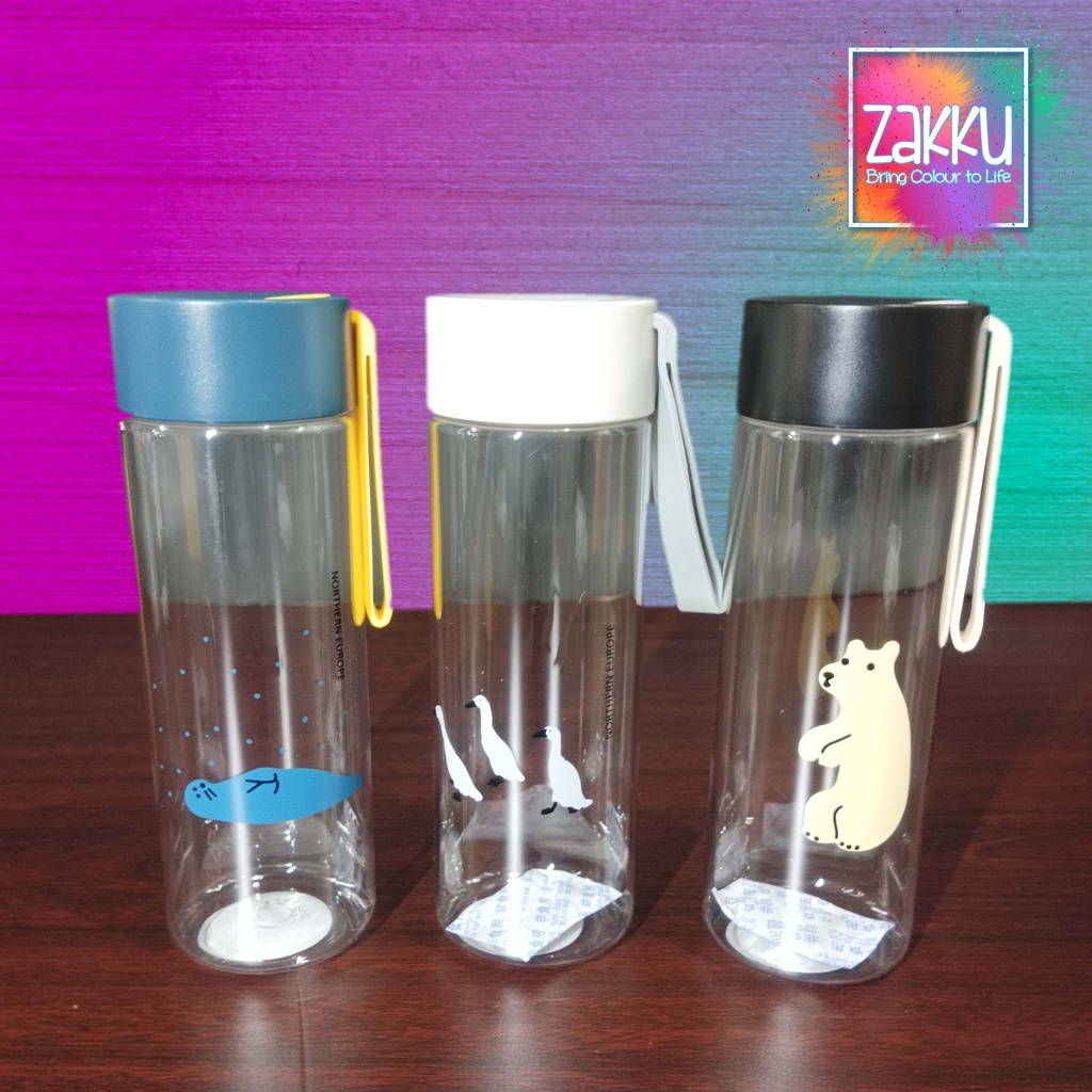 Jual ZAKKU BOTOL MINUM PLASTIK ANIMALS 410ML - PORTABLE CUP - BOTOL ...