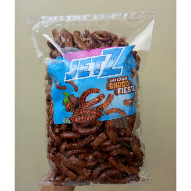 Jual JET Z choco fiesta 220 gram snack kiloan murah free bubble warp ...