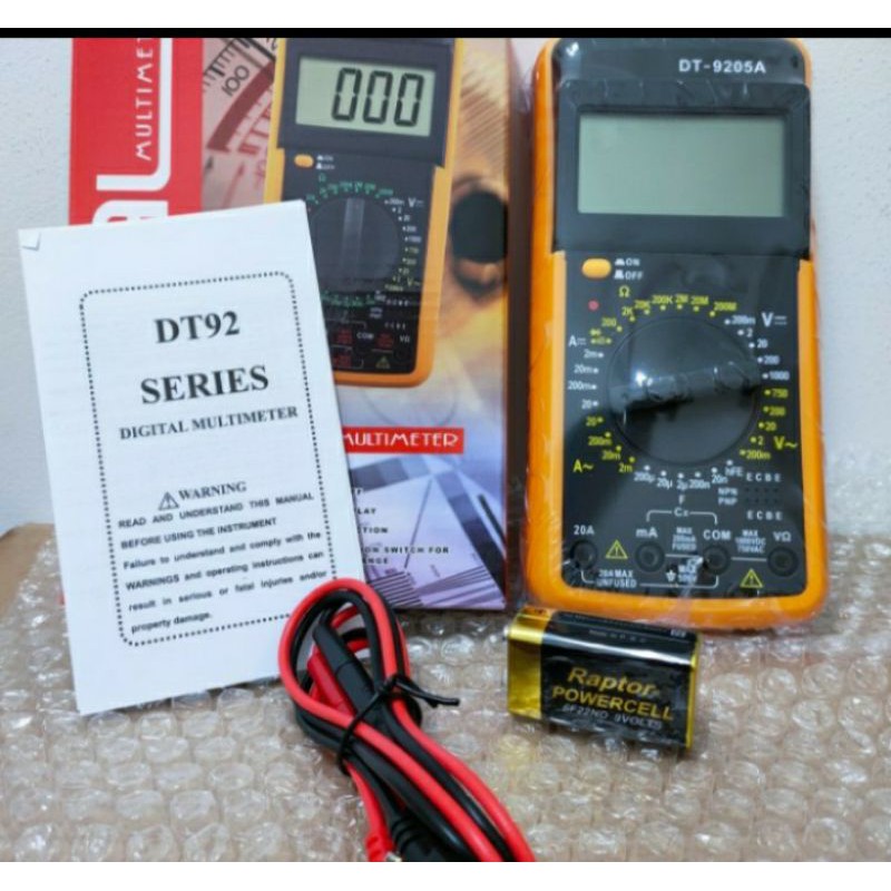 Jual Multitester multimeter digital DT-9205 | Shopee Indonesia