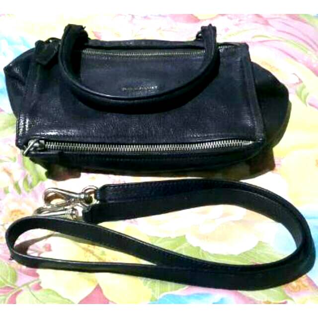 Jual Preloved tas givenchy pandora small black grained leather original ...