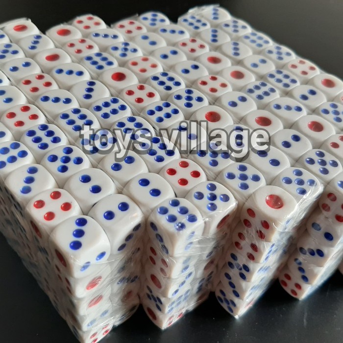 Jual Game-Board- 1Pcs Dadu / Dice Ukuran 14Mm Untuk Board Game Ludo ...