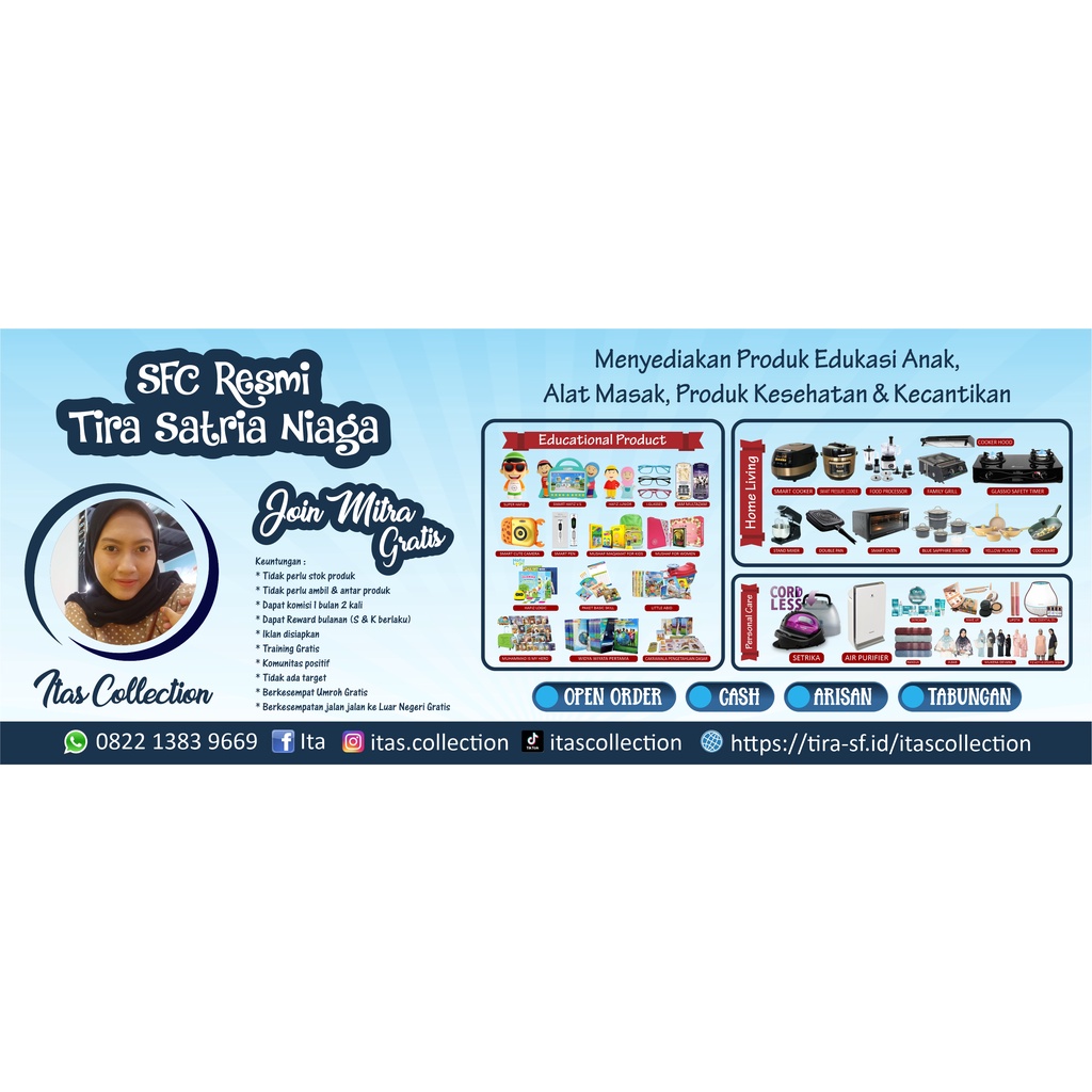 Jual Banner Landscape uk. 2,5 meter x 1 meter | Shopee Indonesia