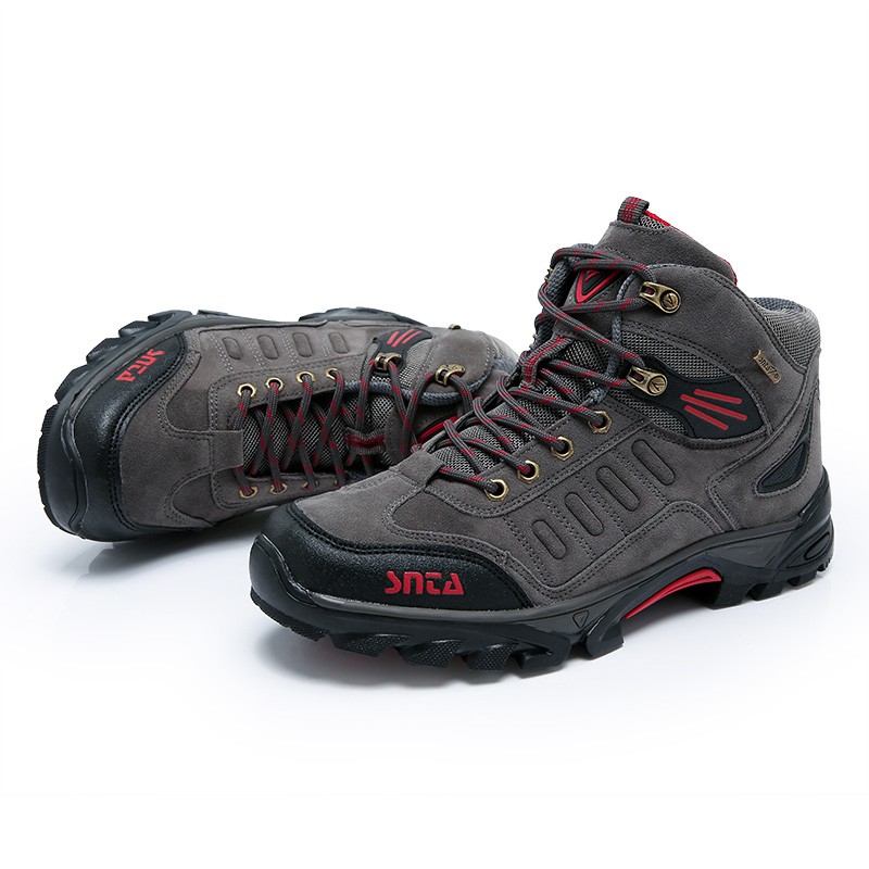Jual Sepatu Gunung SNTA 497 Grey Red /Trekking/Hiking/Adventure ...