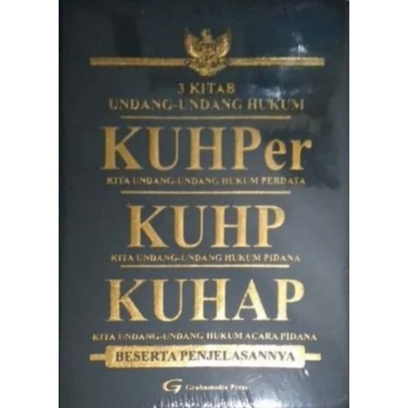Jual 3 KITAB UNDANG UNDANG HUKUM KUHPER , KUHP , KUHAP ( KALEP ) | Shopee Indonesia