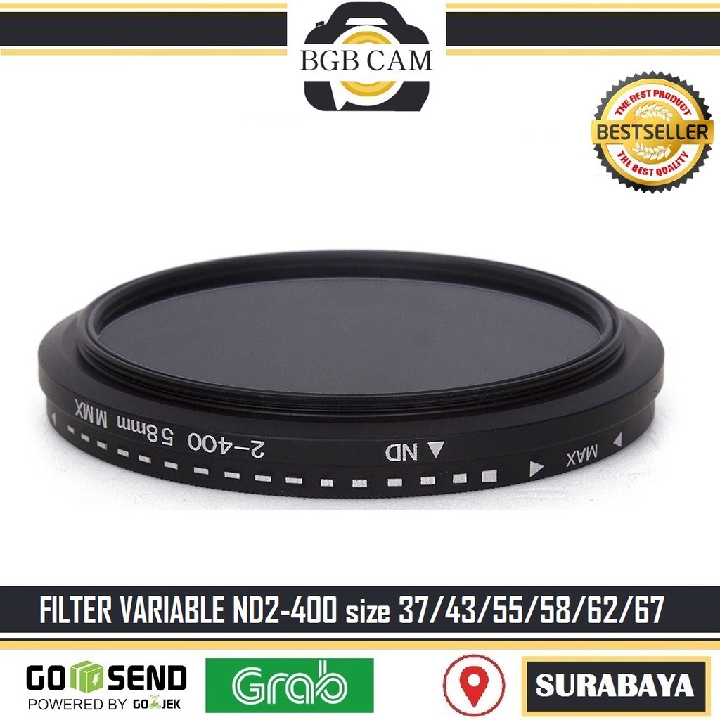 Jual FILTER VARIABLE ND ND2-400 size 37mm / 43mm / 46mm / 55mm / 58mm / 62mm / 67mm / 72mm ...