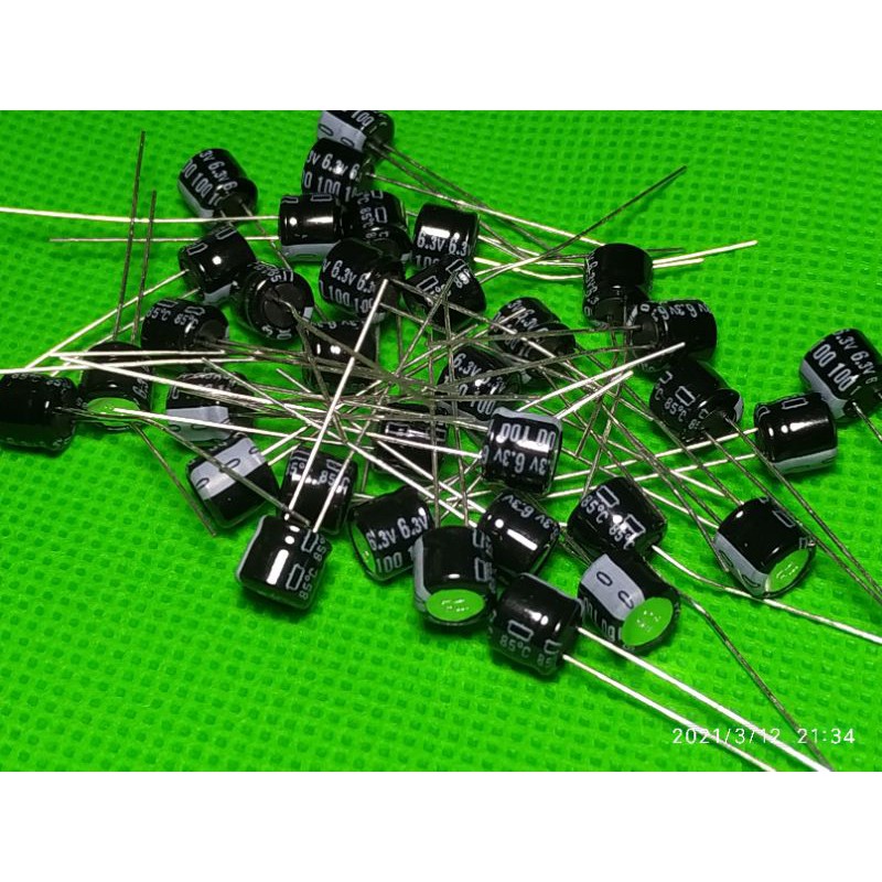 Jual kapasitor capasitor elco elko 100uf 6,3v 100uf original NIPPON ...