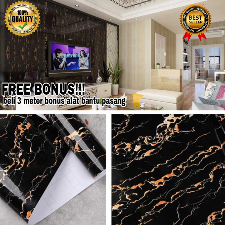 Jual Wallpaper Stiker Lemari Sticker Meja Kayu Kitchen Set Dinding ...