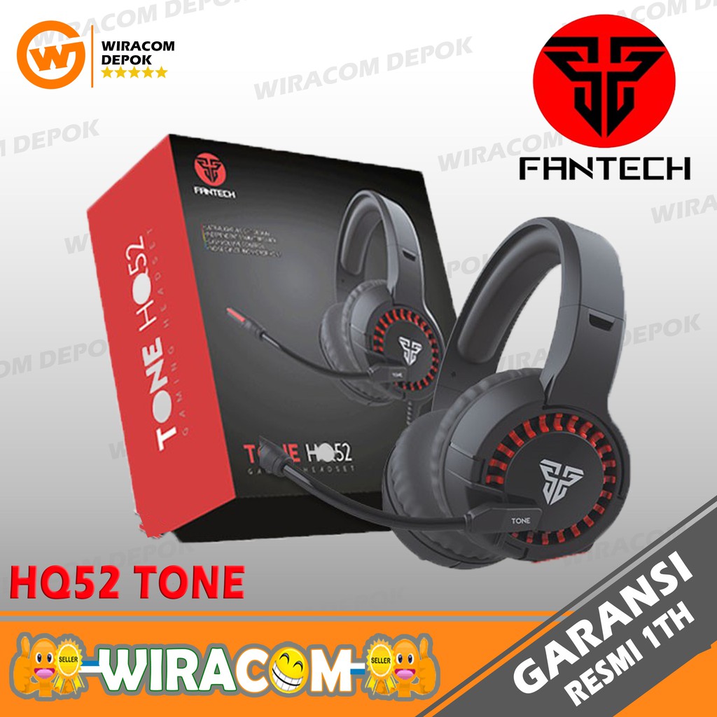 Jual Headphone Gaming Fantech Tone HQ52S - Headset Gaming HQ 52S ...