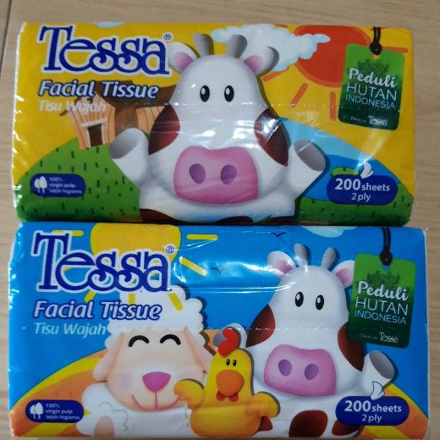 Jual TESSA Facial TISSUE 200 sheets 2 ply | Shopee Indonesia