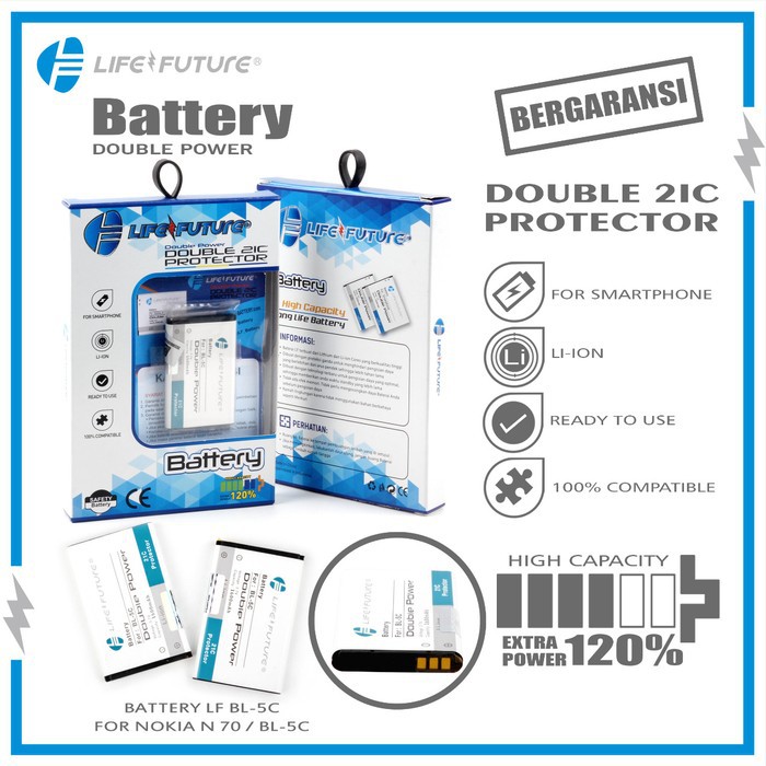 Jual Battery Nokia BL 5C Dobel Power Super awet | Shopee Indonesia