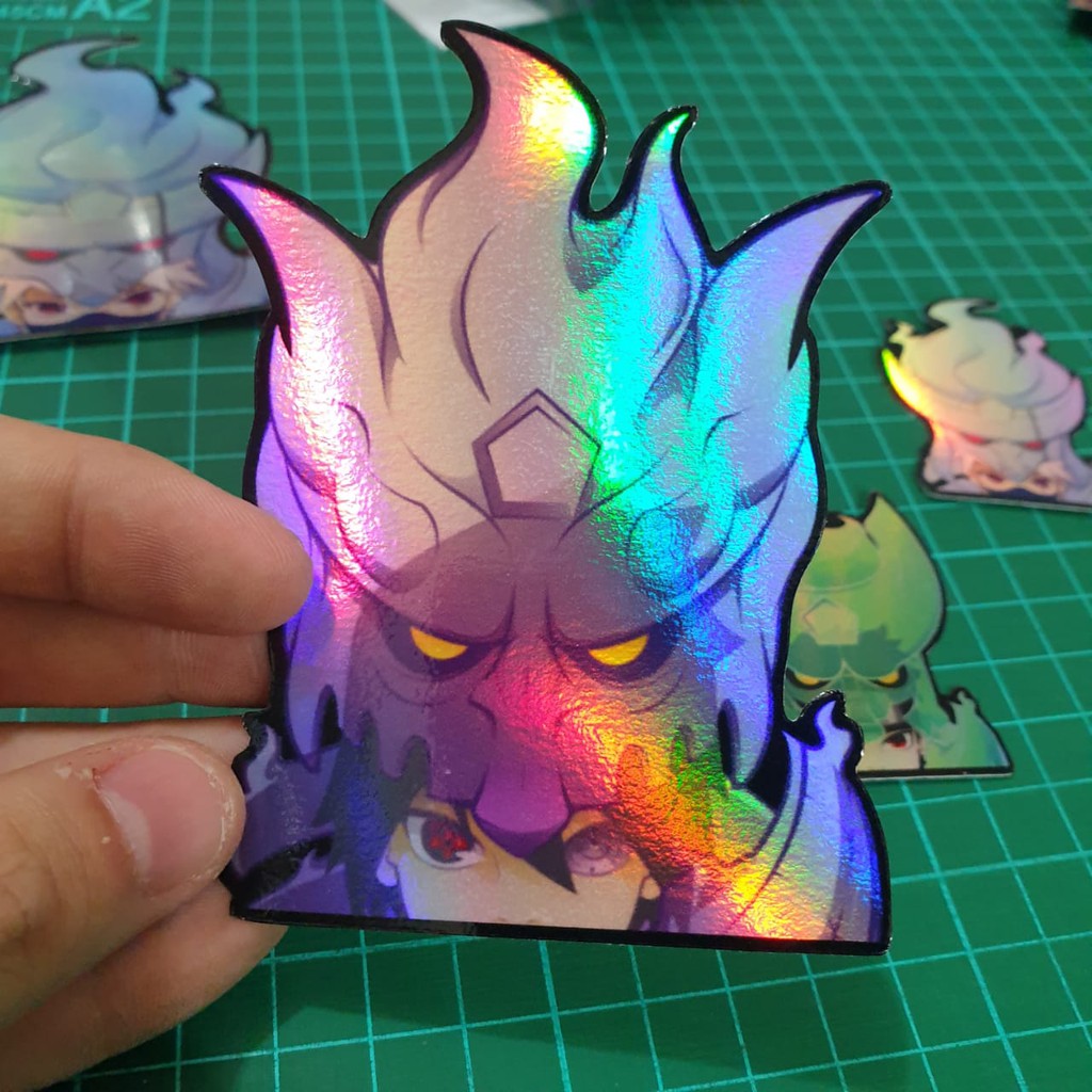 Jual Sticker Hologram Anime - PSH285 Besar- Naruto Susanoo - Uchiha ...