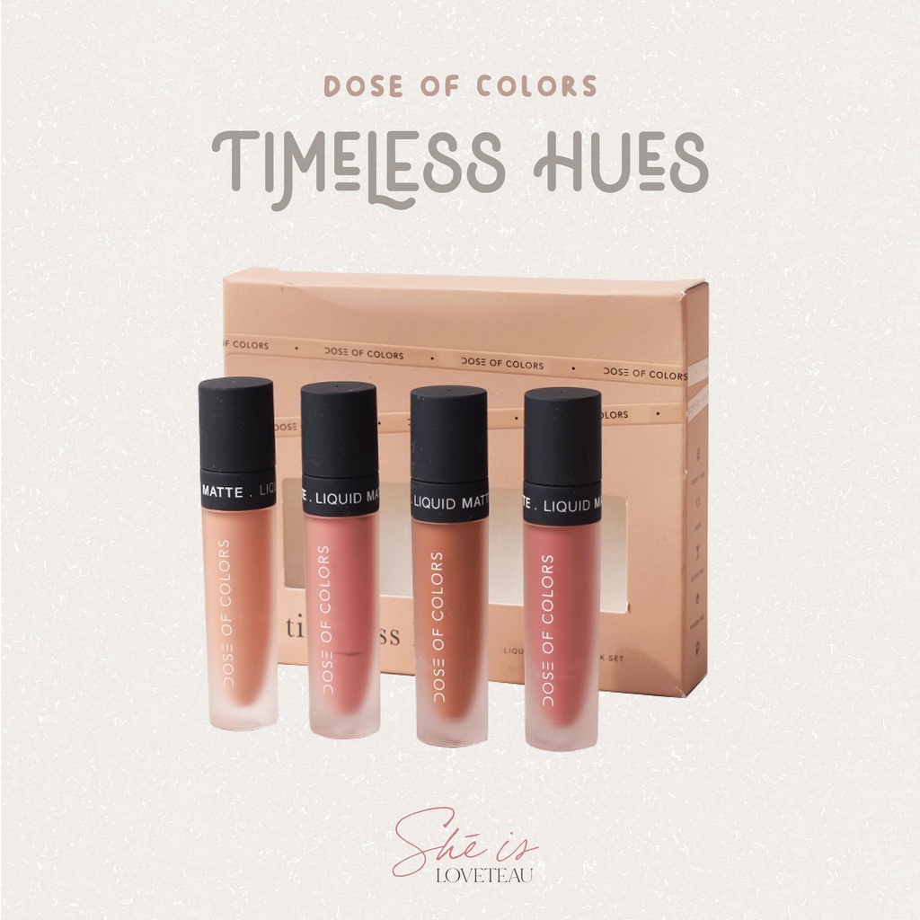 Jual DOSE OF COLORS Timeless Hues Lip Set | Shopee Indonesia