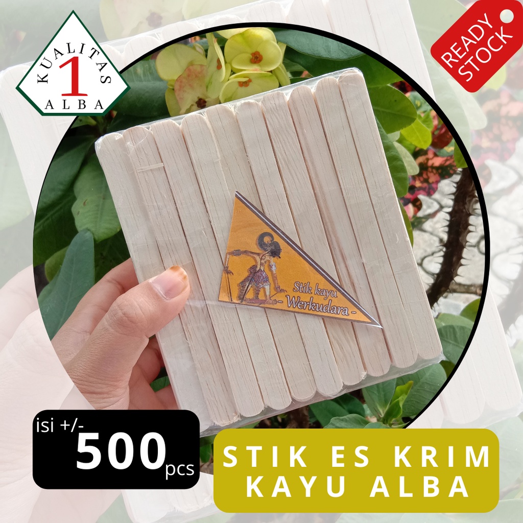 Jual STIK ES KRIM 1 PACK ISI 500 PCS - UKURAN STICK ICE CREAM - STIK ES ...