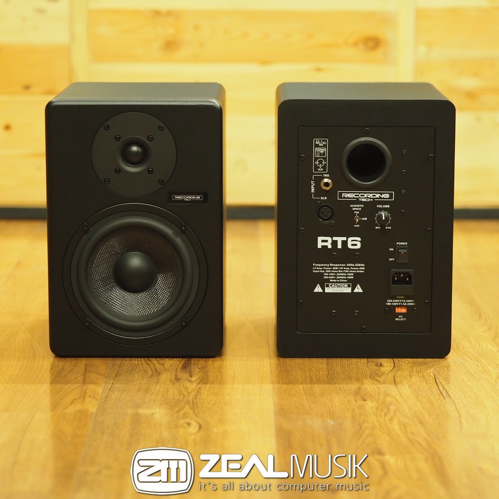 Jual Recording Tech RT6 - Speaker Flat Studio Monitor RT 6 Zeal Musik ...