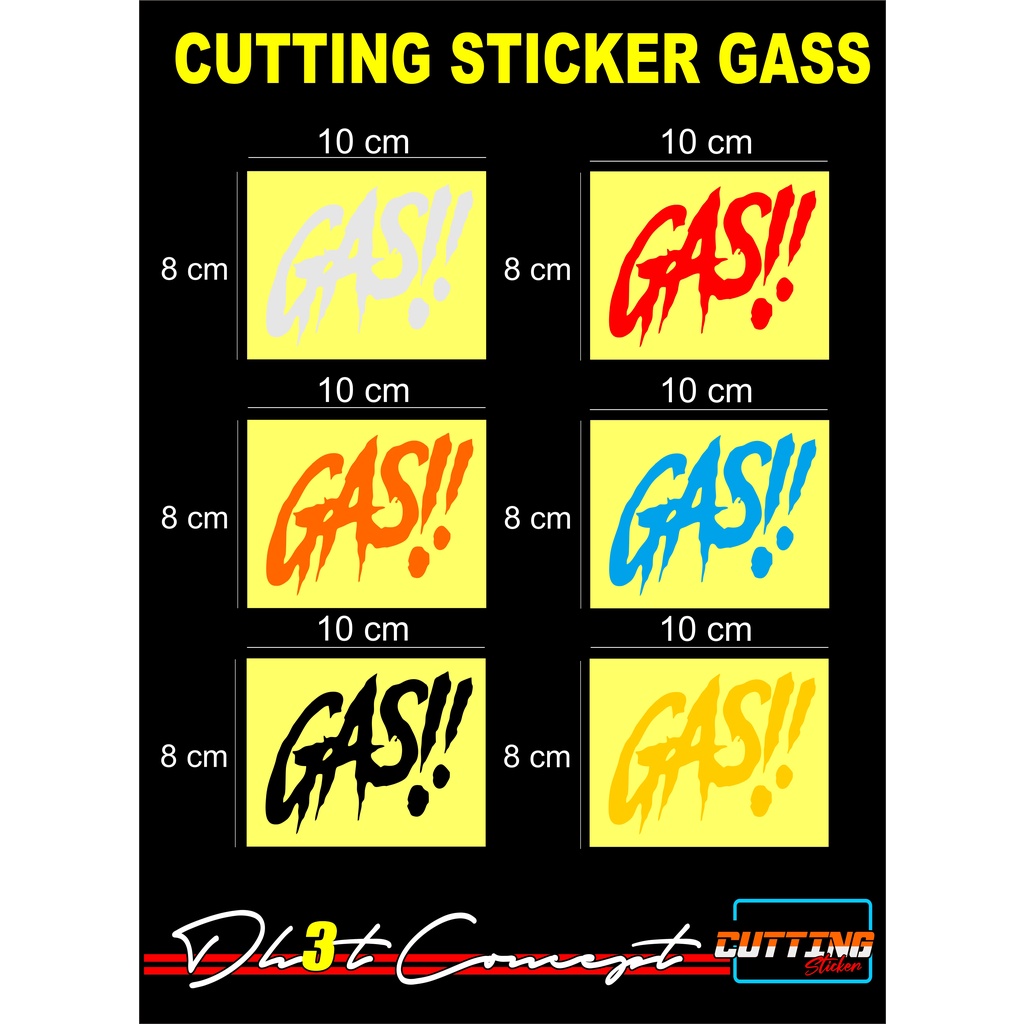 Jual STICKER GAS!! CUTTING STICKER TANGKI MOTOR CB | Shopee Indonesia