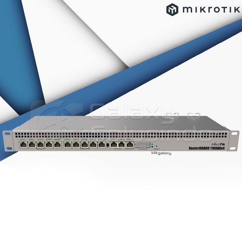 Jual Mikrotik RB1100AHx4 Powerful 1U Rackmount Router with 13x Gigabit ...