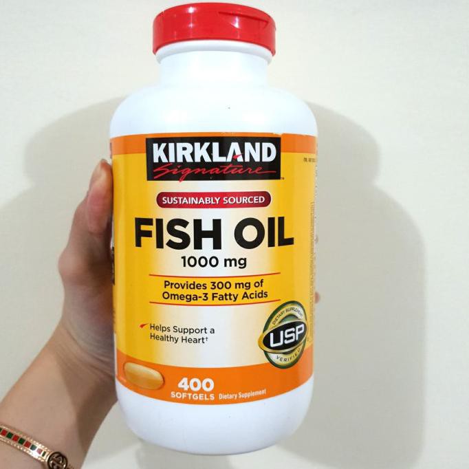 Jual Obat Kirkland Fish Oil Minyak Ikan Omega 3 1000Mg 1000 Mg 400 Sg ...