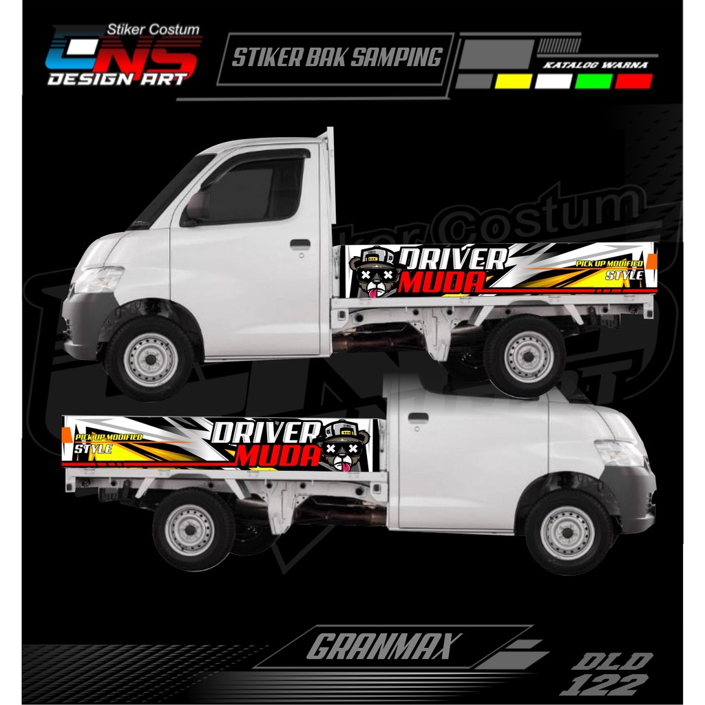 Jual Stiker Bak Samping Pick Up Granmax Stiker Vinyl Custom Stiker ...