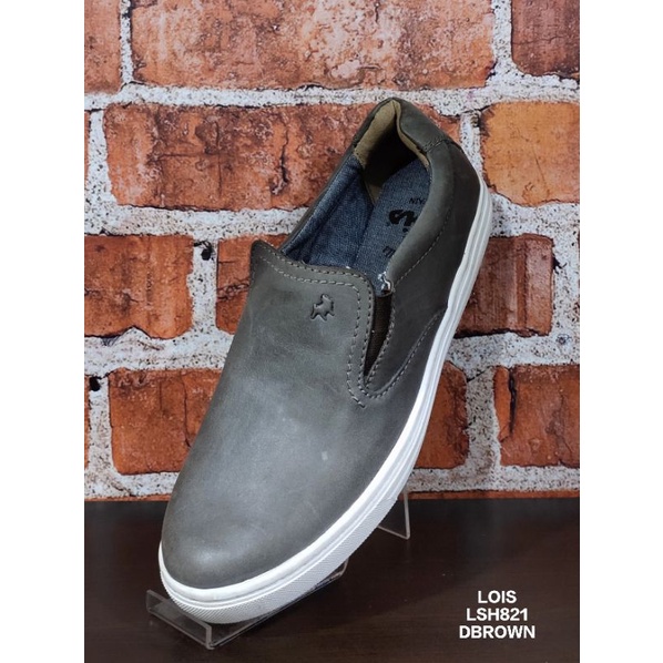 Jual sepatu pria , sepatu cowok bahan kulit LOIS original | Shopee ...