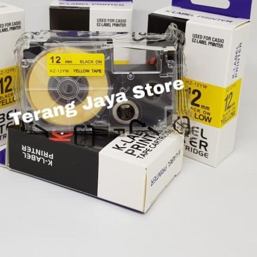 Jual K-Label EZ-Label Printer Black Ink Yellow KZ-12YW /Label Casio ...