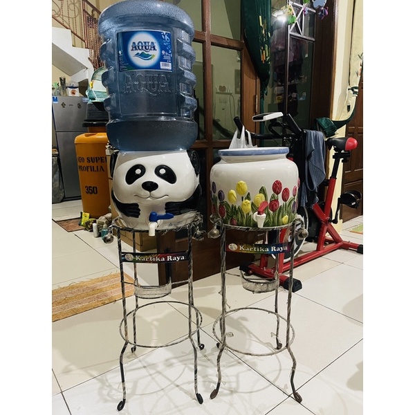 Jual Dispenser Set Guci Keramik Plus Standing Air Minum | Shopee Indonesia