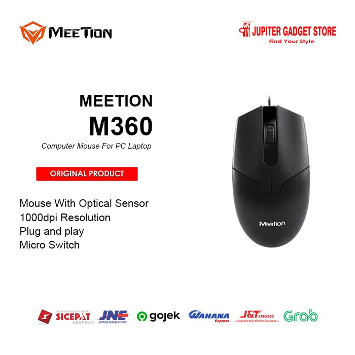 Jual Mouse Meetion MT-M360 Optical USB Wired | Shopee Indonesia