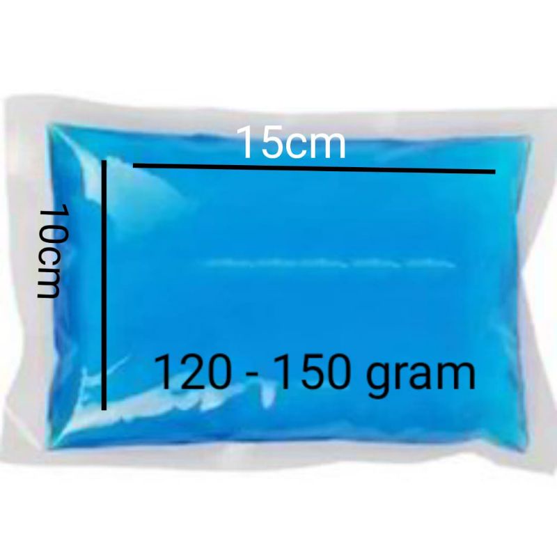 Jual ice gel ice pack blue ice gel (120 - 150 gram) ice gel ...