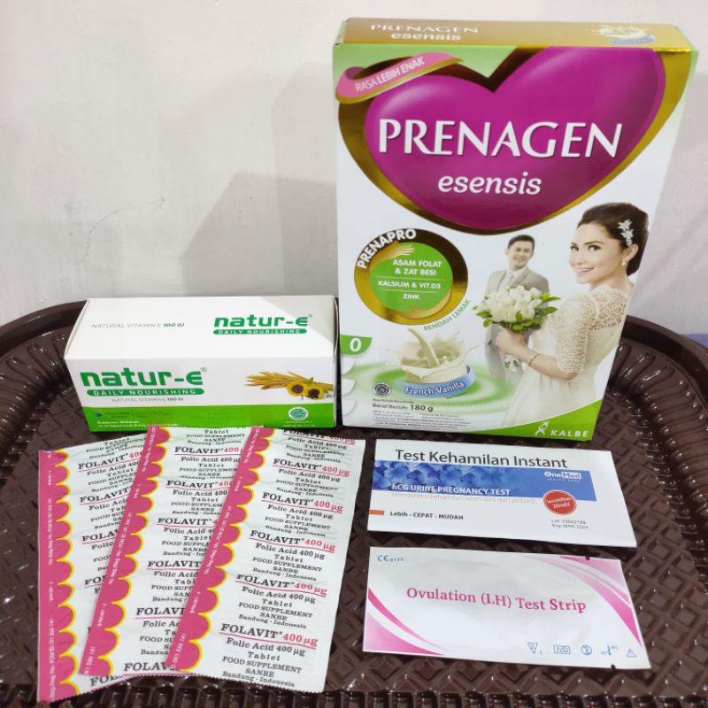 Jual PROMIL FOLAVIT EVER E NATUR E PRENAGEN ESENSIS OVULATION TEST FREE ...