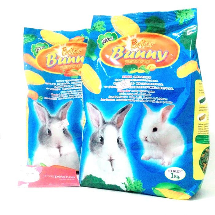 Jual BRITER BUNNY 1KG DRY RABBIT FOOD / MAKANAN KELINCI 1 KG / RABBIT ...