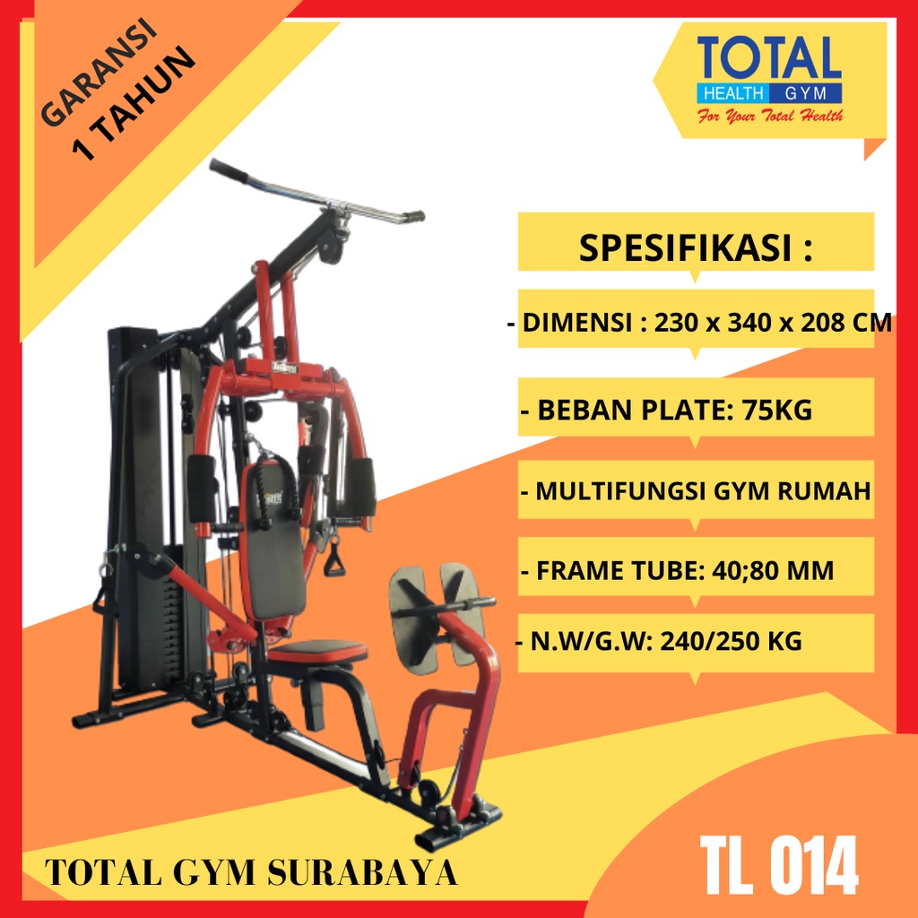 Jual Home gym 1 sisi TL 014 Leg press beban plate 75 kg COD SURABAYA | Shopee Indonesia