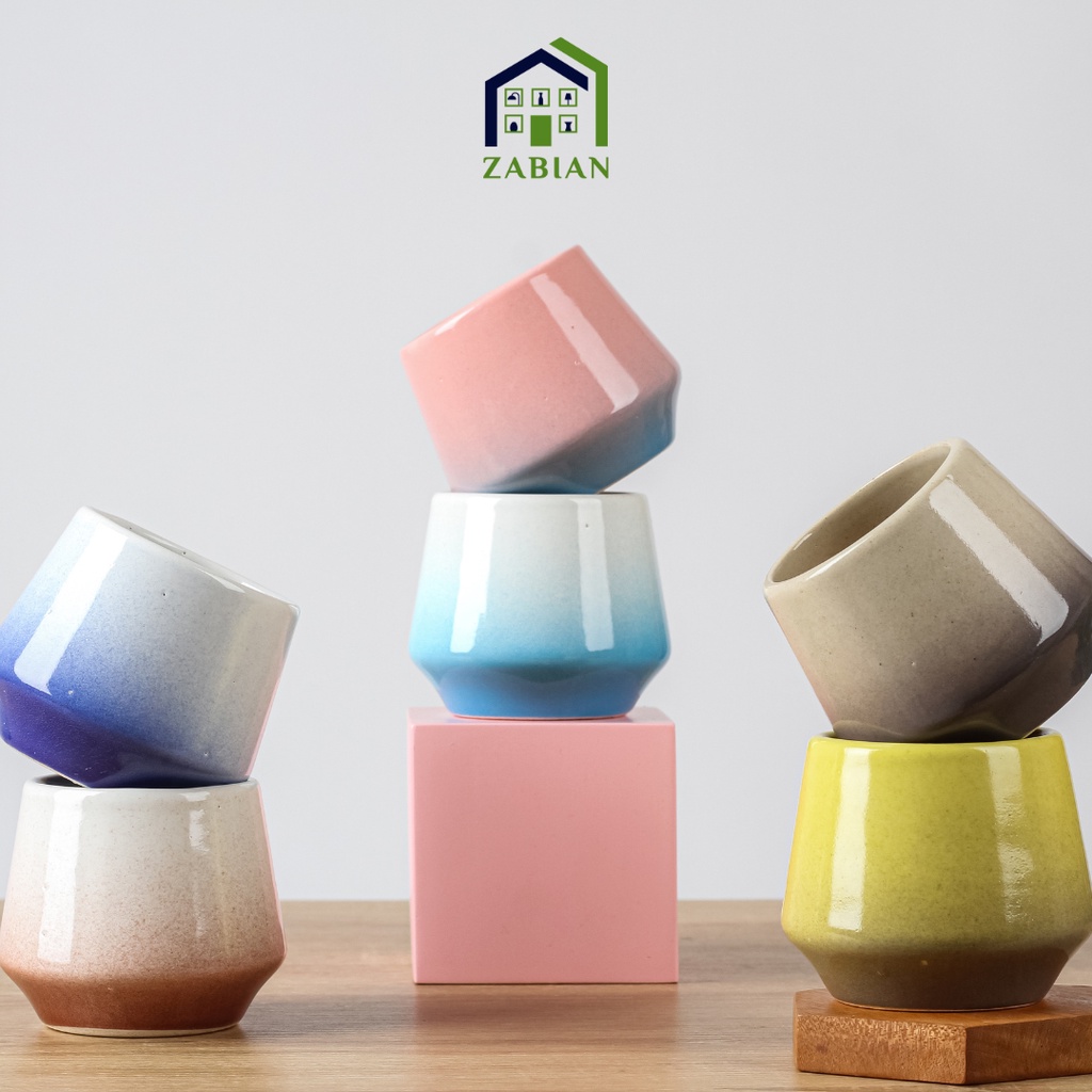 Jual ZABIAN - MARWA 180 ml | MUG GELAS CANGKIR GRADASI UNTUK TEH SUSU ...