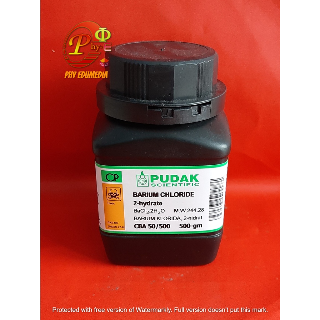 Jual Barium Klorida Dihidrat / Barium Chloride Dihydrate / BaCl2.2H2O ...