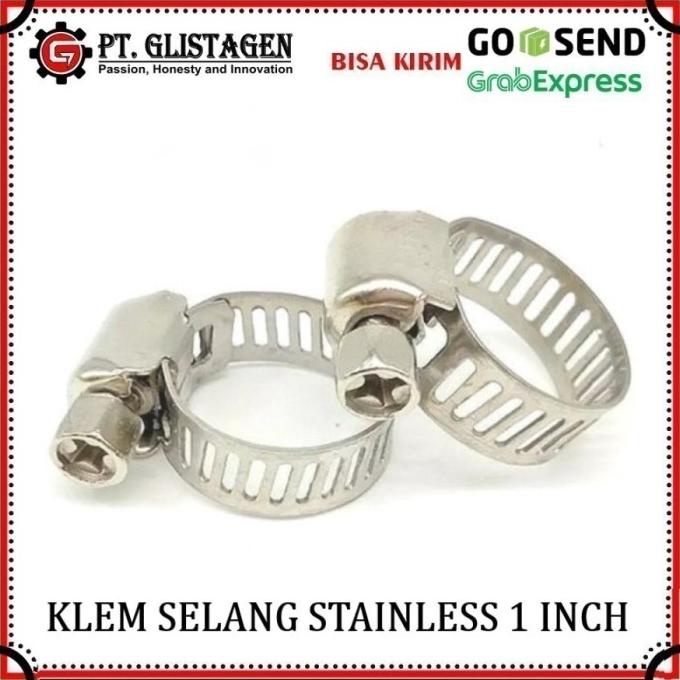 Jual Jual Klem Selang Hose Clamp Stainless Berkualitas 1 Inch Shopee