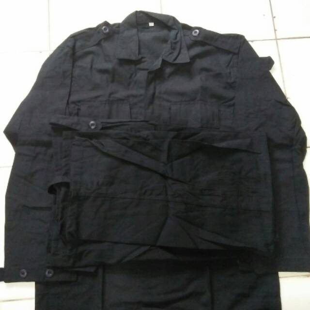 Jual Seragam PDL Satpam Model Pdl Polisi kancing dalam | Shopee Indonesia