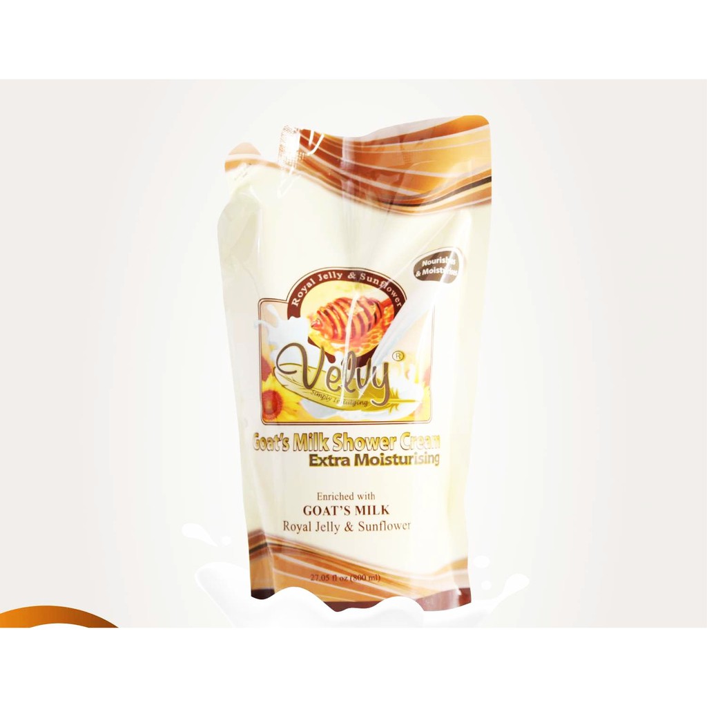 Jual BODY WASH VELVY MOISTURIZING ROYAL JELLY & SUNFLOWER 800ML ( SABUN ...