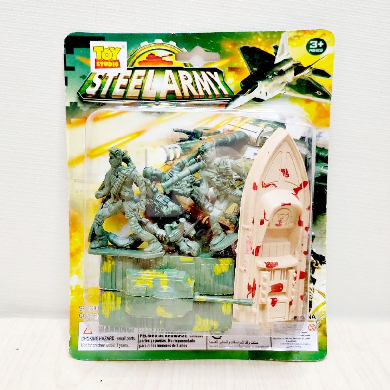 Jual STEEL ARMY SET MAINAN MINI FIGURE TENTARA MILITER COMBAT SET | Shopee Indonesia