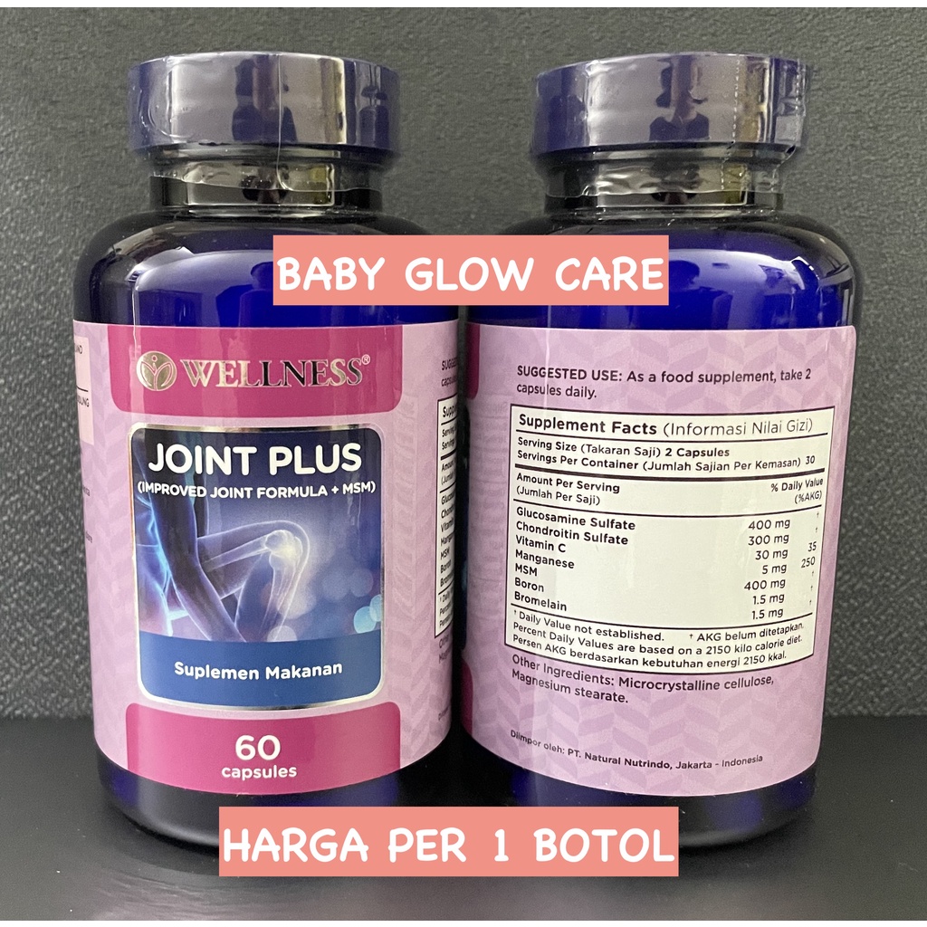 Jual WELLNESS JOINT PLUS ISI 60 KAPSUL GLUCOSAMINE UNTUK PENGAPURAN ...