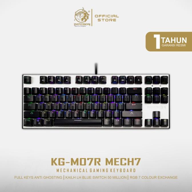 Jual KEYBOARD GAMING IMPERION MECH 7 KG-M07R MECHANICAL, RGB | Shopee ...