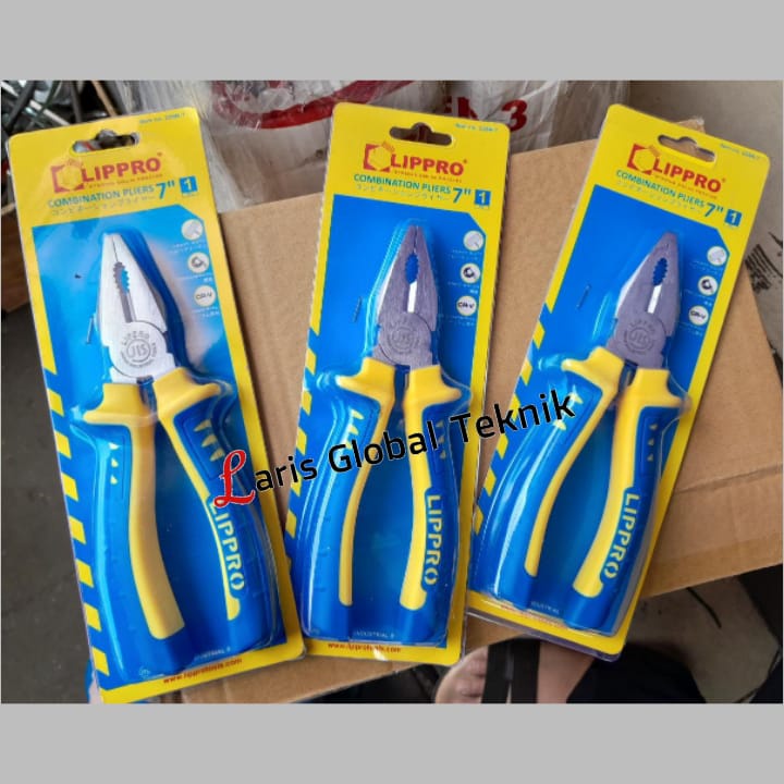 Jual Lippro Tang Kombinasi Jepit 7" Inch Linesman Pliers CRV Material ...