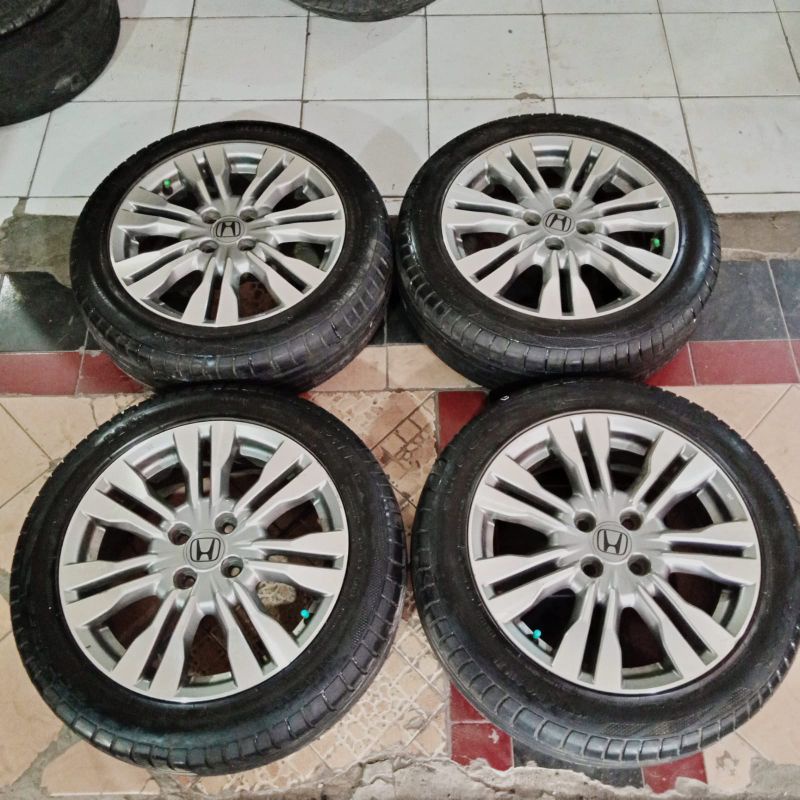 Jual VELG SEKEN BEKAS COPOTAN MOBIL OEM CITY + ban seken 195 55 r16 | Shopee Indonesia